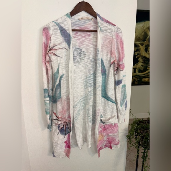 Soft Surroundings | Sweaters | Soft Surroundings Cotton Floral Open ...